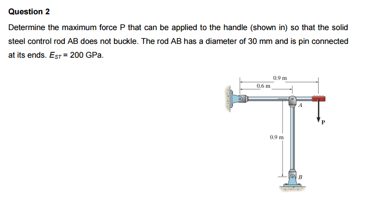 Solved Determine the maximum force P that can be applied to | Chegg.com