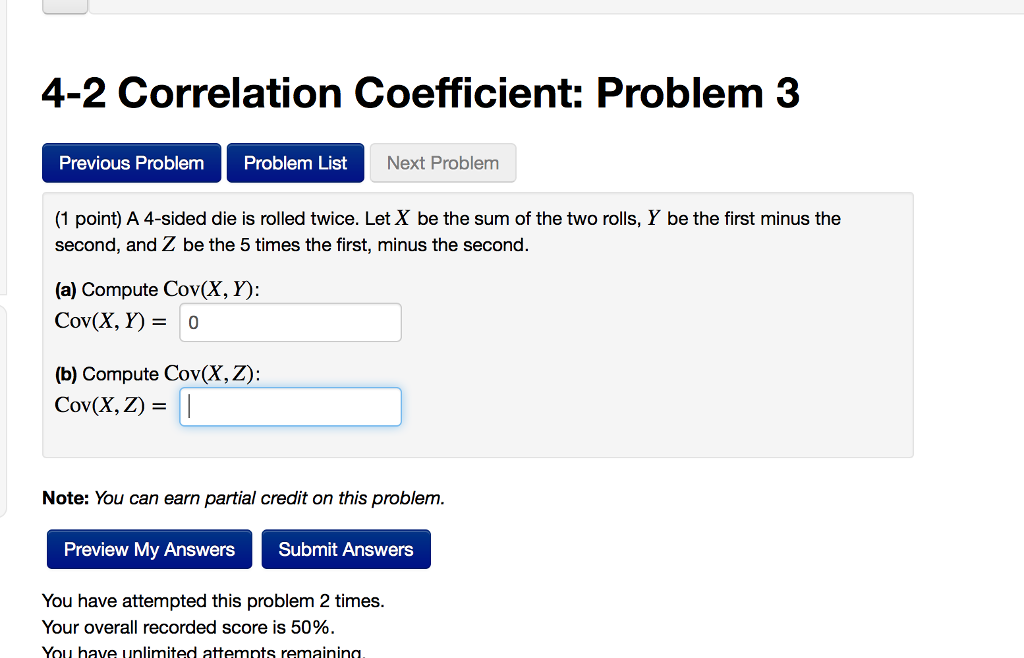 Solved 4-2 Correlation Coefficient: Problem 3 Previous | Chegg.com