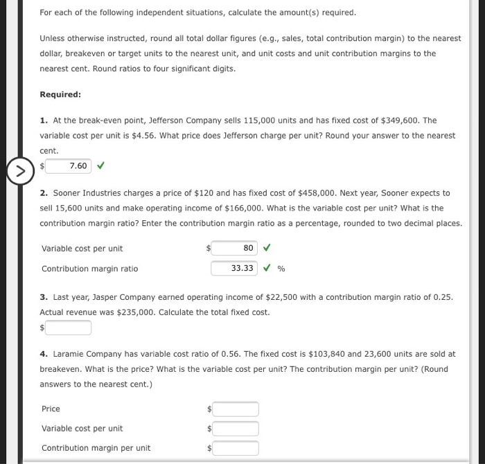 Solved For each of the following independent situations, | Chegg.com