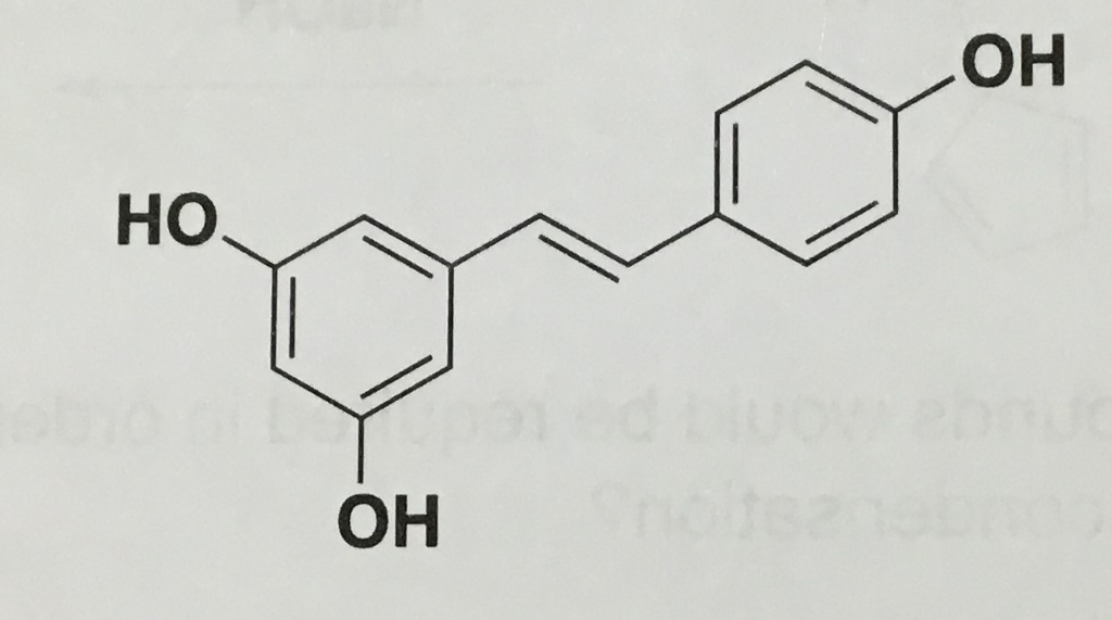 Solved The compound 3,5,4'-trihydroxy-trans-stilbene (aka | Chegg.com