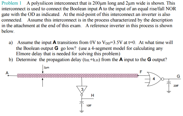 A polysilicon interconnect that is 200 mu m long and | Chegg.com