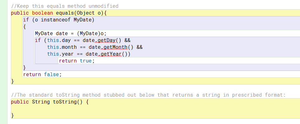 Objective: Review the basics of writing Java classes | Chegg.com