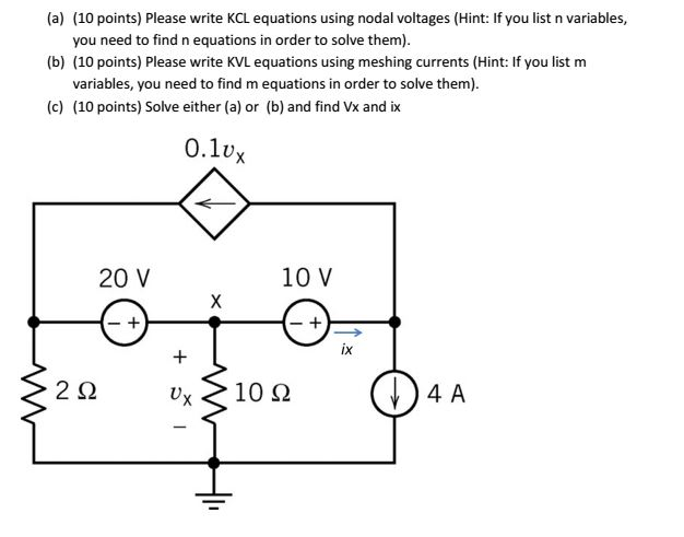 Solved Write KCL equations using nodal voltages Please write | Chegg.com Solved Write KCL equations using nodal voltages Please write | Chegg.com