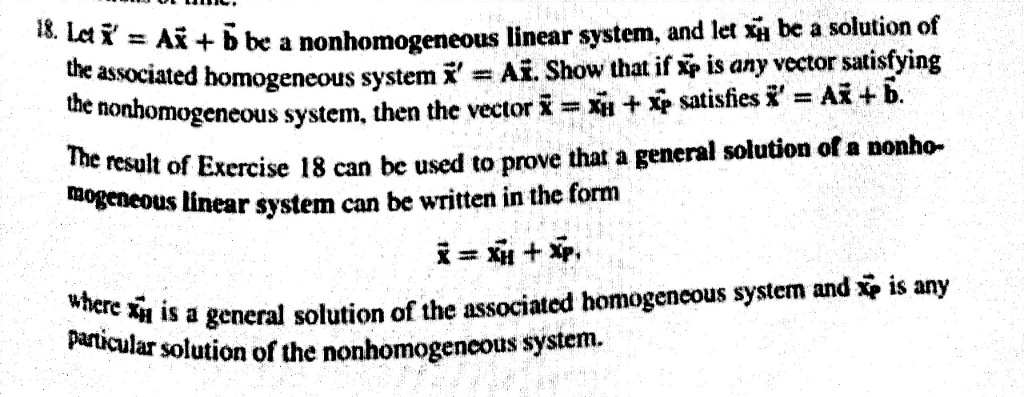 Solved r - Ai + b be associated homog a nonhomogeneous | Chegg.com