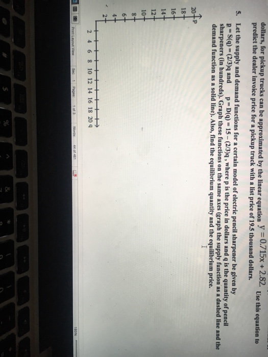 Solved predict for pickup trucks can be approximated by the | Chegg.com