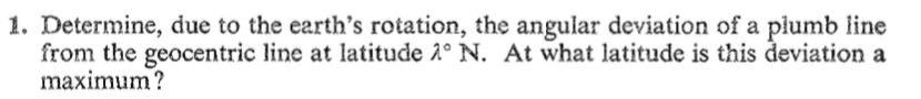 Solved Determine, due to the earth's rotation, the angular | Chegg.com
