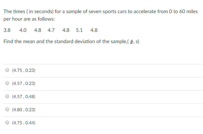 Solved The variability of a sample data set is measured by | Chegg.com