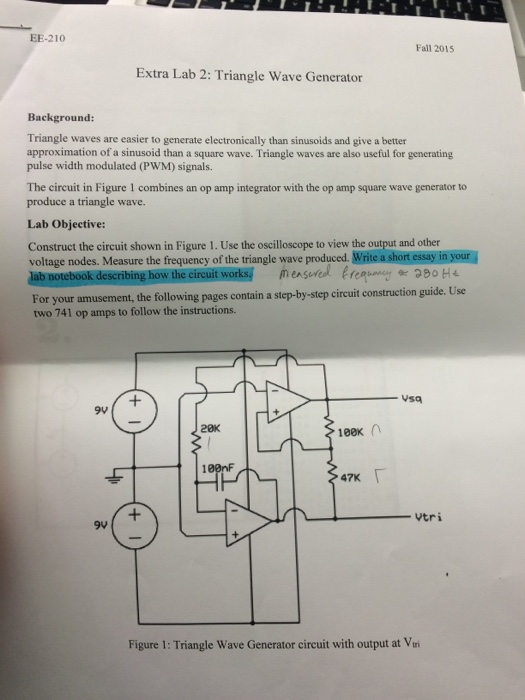 Solved Triangle waves arc easier to generate electronically | Chegg.com