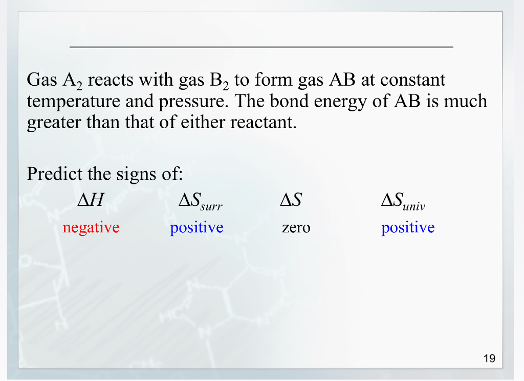 Solved Gas A2 reacts with gas B2 to form gas AB at constant | Chegg.com