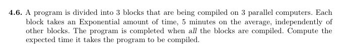 Solved A program is divided into 3 blocks that are being | Chegg.com