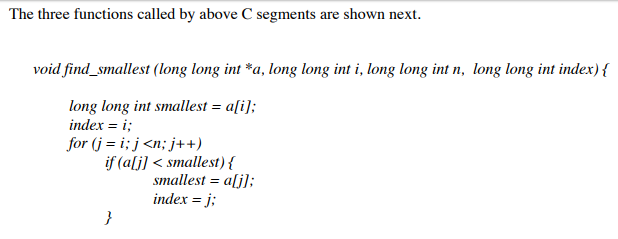 Write an ARMv8 program to sort an array of elements. | Chegg.com