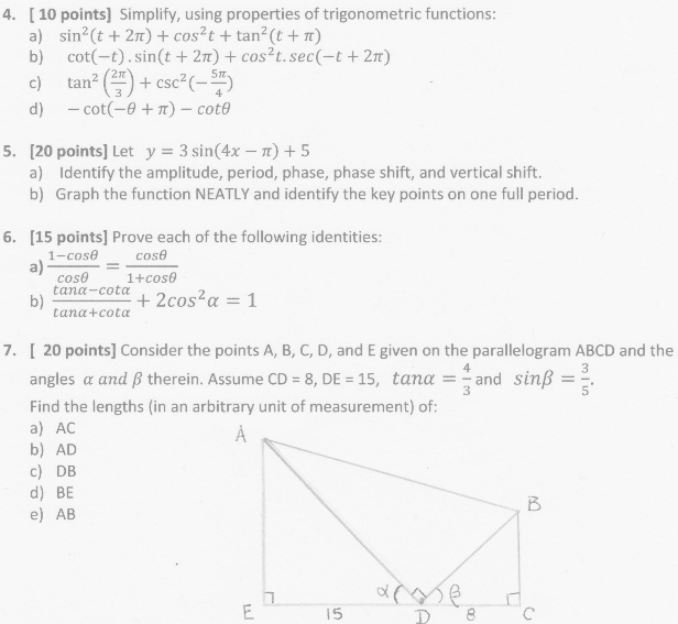 Solved Simplify, using properties of trigonometric | Chegg.com