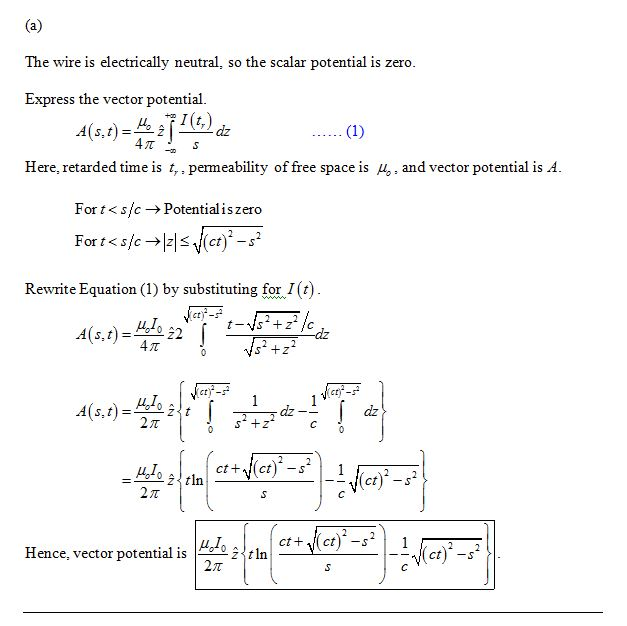 Solved Consider an infinitely long, electrically neutral | Chegg.com