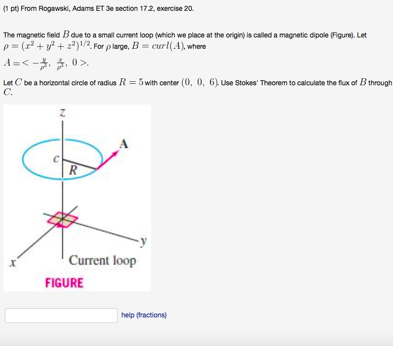 Solved The magnetic field B due to a small current loop | Chegg.com