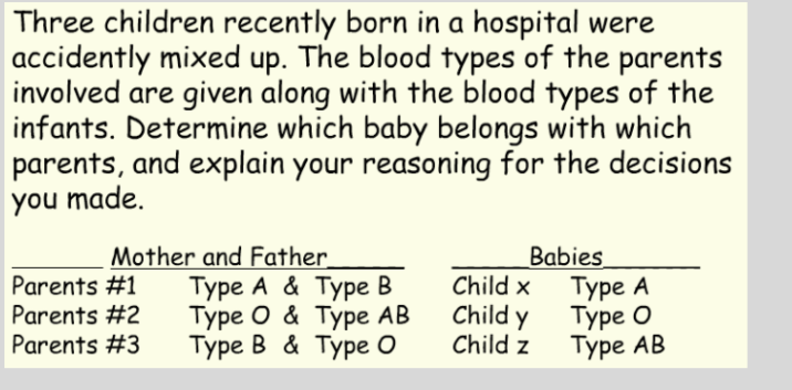 Solved Three children recently born in a hospital were | Chegg.com