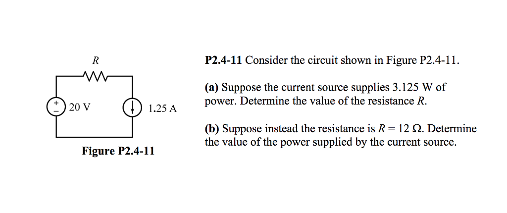 Solved P2.4-11 Consider the circuit shown in Figure P2.4-11 | Chegg.com