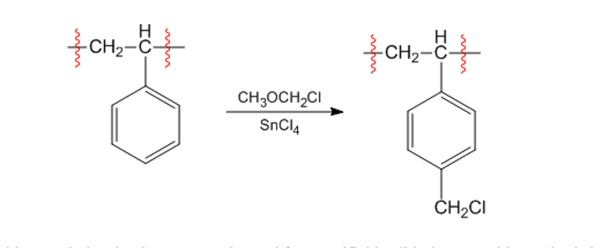 The chloromethylated polystyrene resin used for | Chegg.com