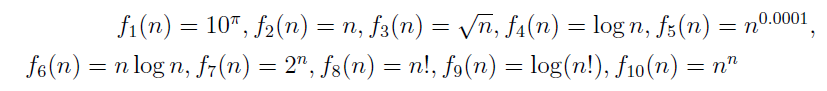 Solved Sort the functions below in the increasing order of | Chegg.com