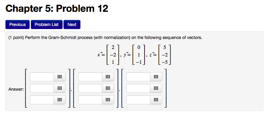 Solved Chapter 5: Problem 12 Previous Problem List Next (1 | Chegg.com