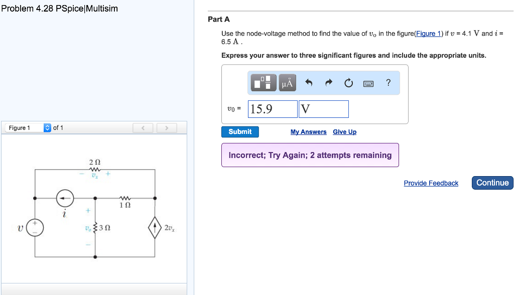 Solved Problem 4.28 PSpice Multisim Part A Use the | Chegg.com
