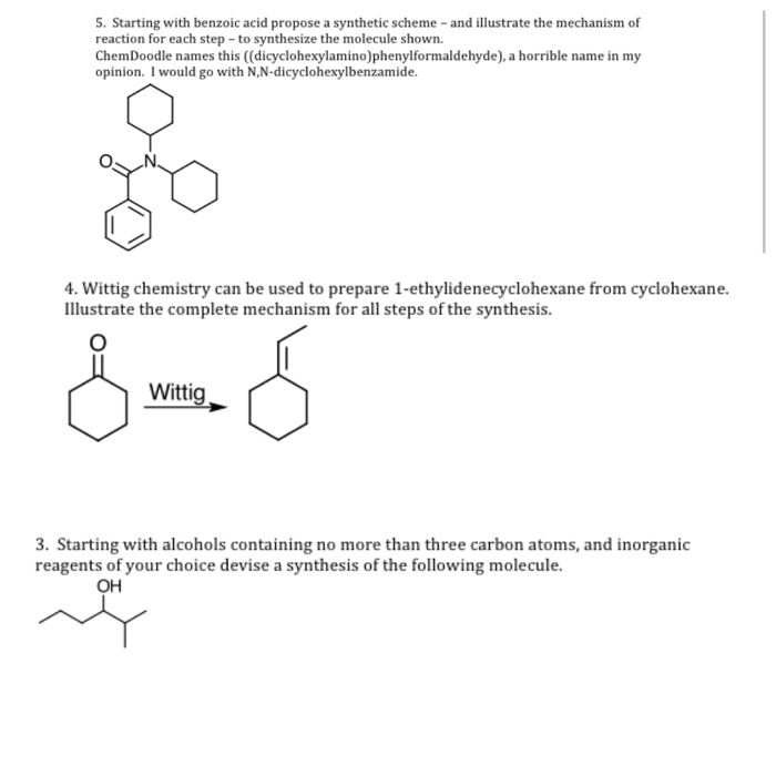Solved Starting with benzoic acid propose a synthetic scheme | Chegg.com