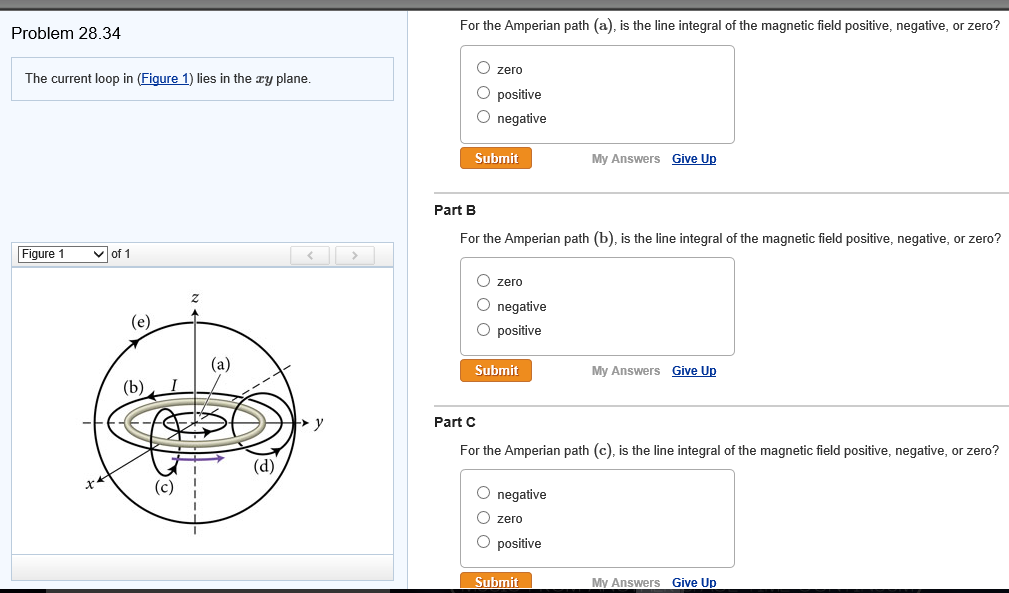 Solved The current loop in (Figure 1) lies in the xy plane. | Chegg.com