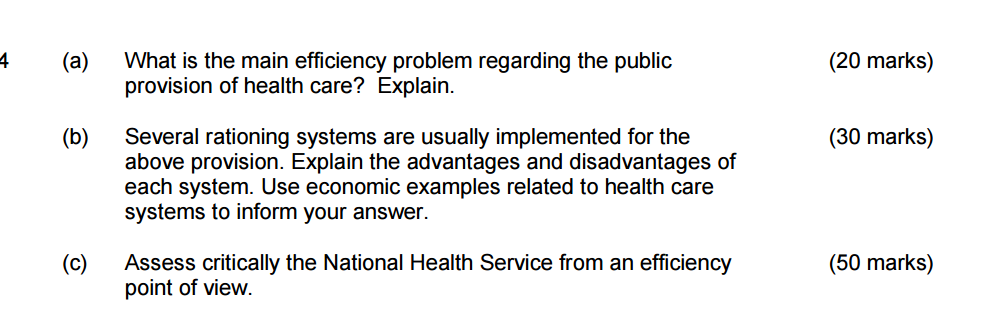 Solved 4(a)What is the main efficiency problem regarding the | Chegg.com