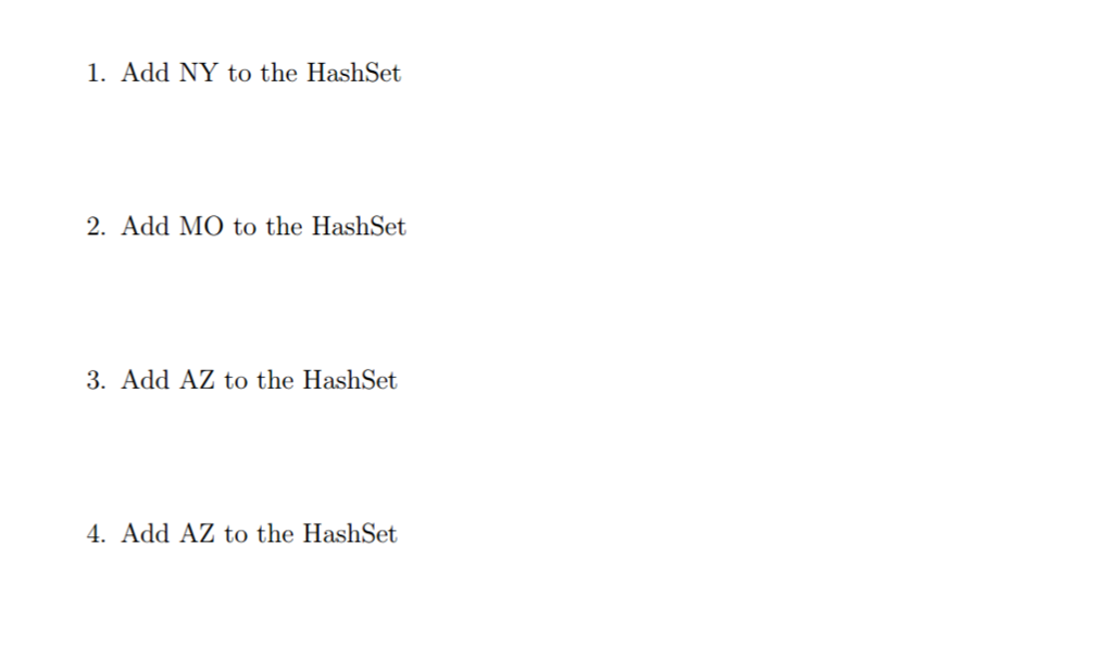Solved This is a problem about HashSet. Thanks & would give | Chegg.com
