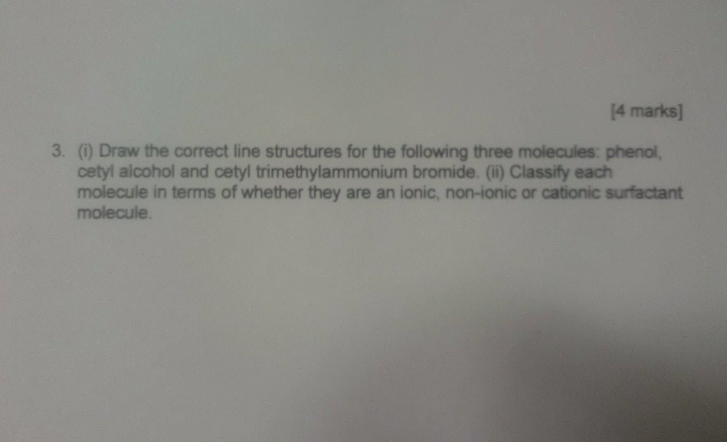 Solved Draw the correct line structures for the following | Chegg.com