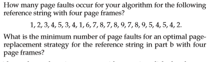 Solved A page-replacement algorithm should minimize the | Chegg.com
