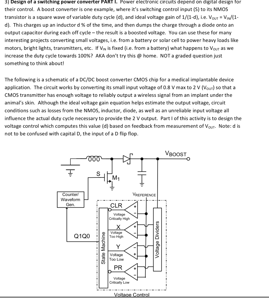 3) Design of a switching power converter PART I. | Chegg.com