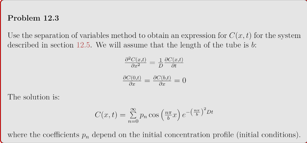 Solved Use the separation of variables method to obtain an | Chegg.com