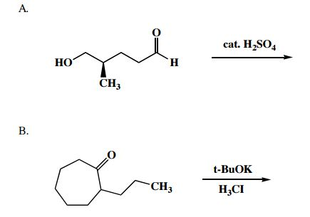 Solved HO H CH CH cat. H2SO. t-BuOK H3CI | Chegg.com