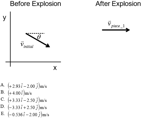 A firecracker slides along a frictionless floor with | Chegg.com