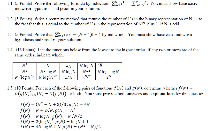 Solved 1.1 Prove the following formula by induction: sigma | Chegg.com