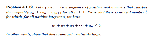 Solved Problem 4.1.19. Let a1, a2 . be a sequence of | Chegg.com