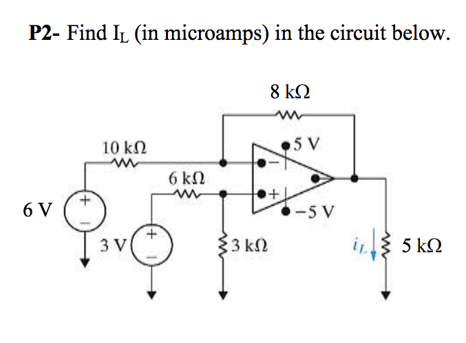 Solved Find IL (in microamps) in the circuit below. | Chegg.com
