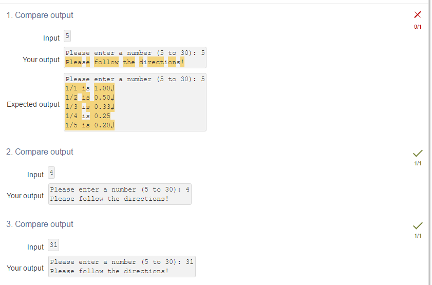 Solved Question: Ask the user for a number between 5 and | Chegg.com
