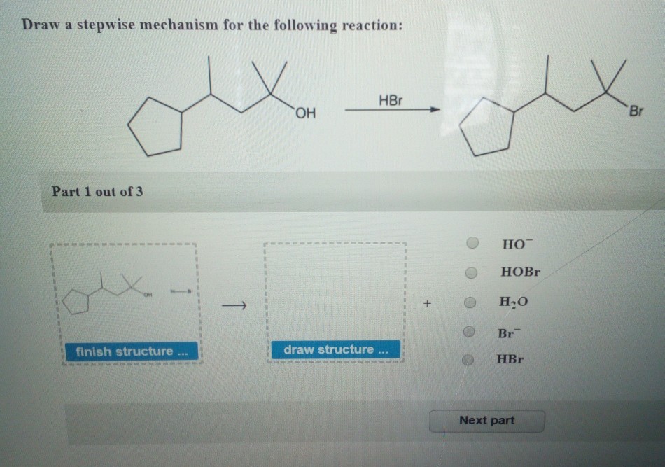 Solved Draw a stepwise mechanism for the following reaction: | Chegg.com
