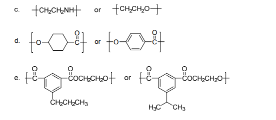 Solved Draw a section of the chain (four or five repeating | Chegg.com
