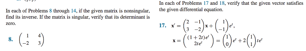 Solved In each of Problems 17 and 18, verify that the given | Chegg.com Solved In each of Problems 17 and 18, verify that the given | Chegg.com