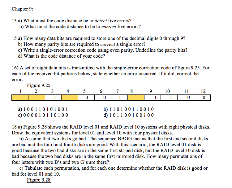 Solved Chapter 9 13 a) What must the code distance be to | Chegg.com
