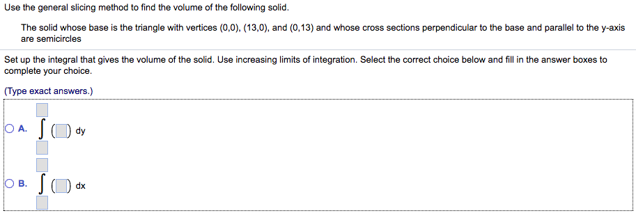 Solved The solid whose base is the triangle with vertices | Chegg.com