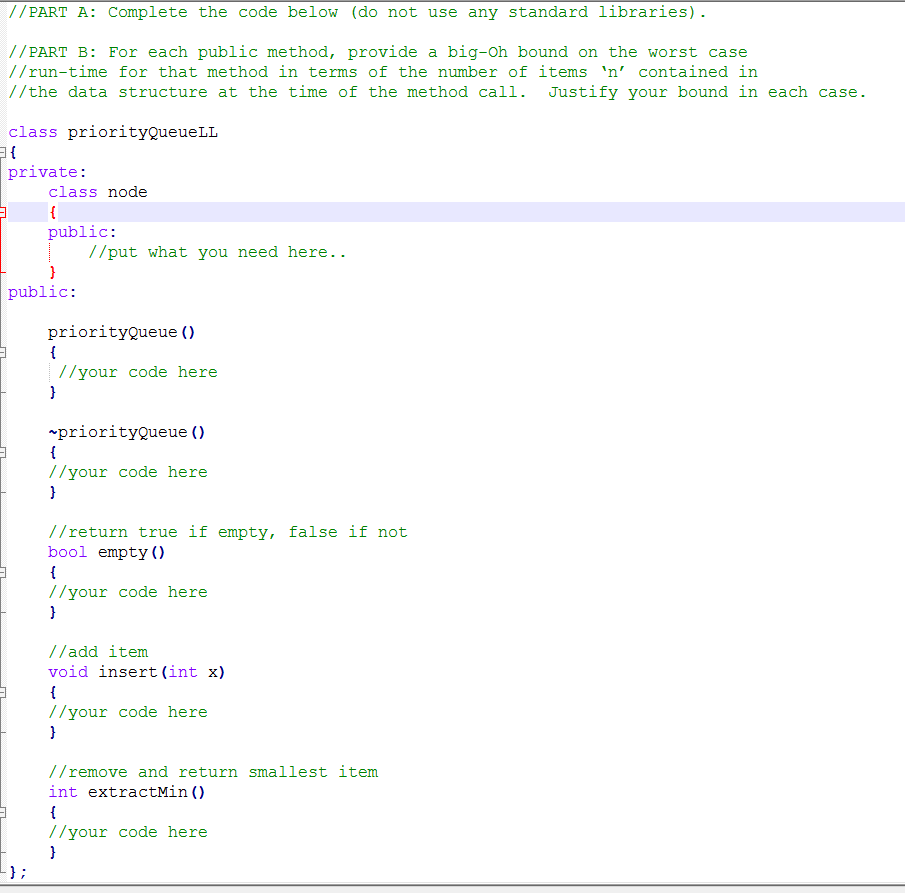 Solved //PART A: Complete the code below (do not use any | Chegg.com