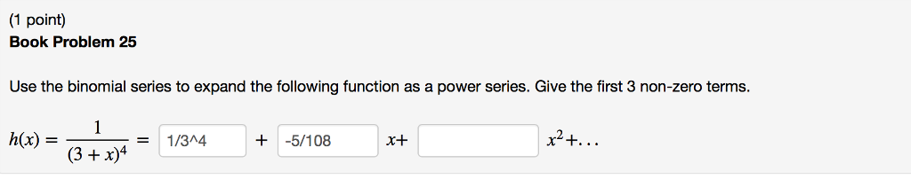 Solved (1 point) Book Problem 43 Evaluate the indefinite | Chegg.com