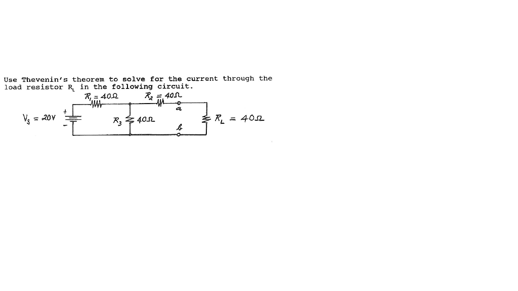 Solved Use Thevenin's theorem to solve for the current | Chegg.com
