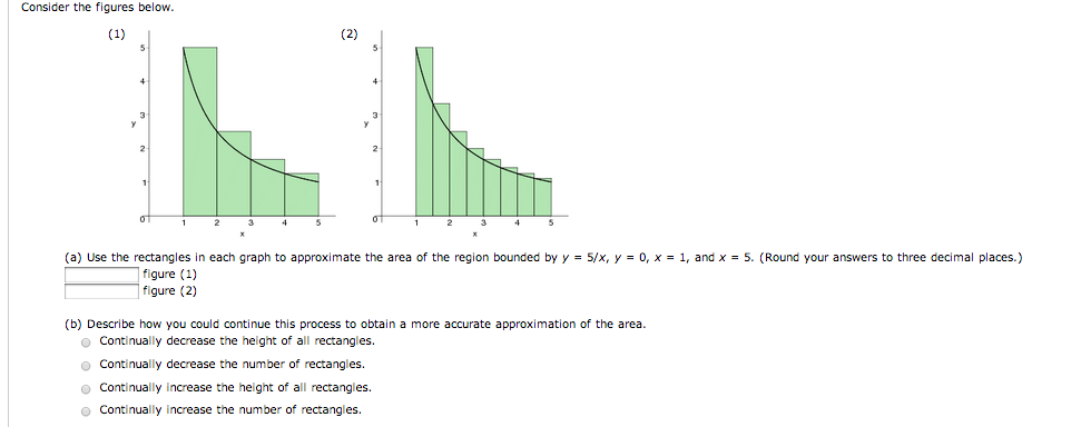 Solved: Use The Rectangles In Each Graph To Approximate Th... | Chegg.com