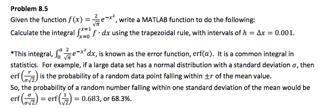 Solved Given the function f(x) = 2/Squareroot pi =e^x^2, | Chegg.com