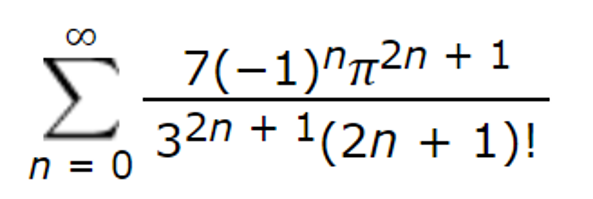 Solved Find the sum of the series. sigma_n=0^infinity | Chegg.com