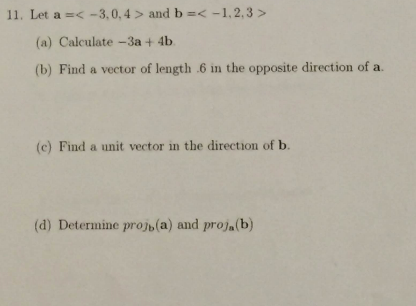 Solved Let a = and b = Calculate -3a+4b | Chegg.com